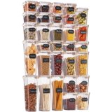 Airtight Food Storage Containers Set with Lids, BPA Free Plastic ...