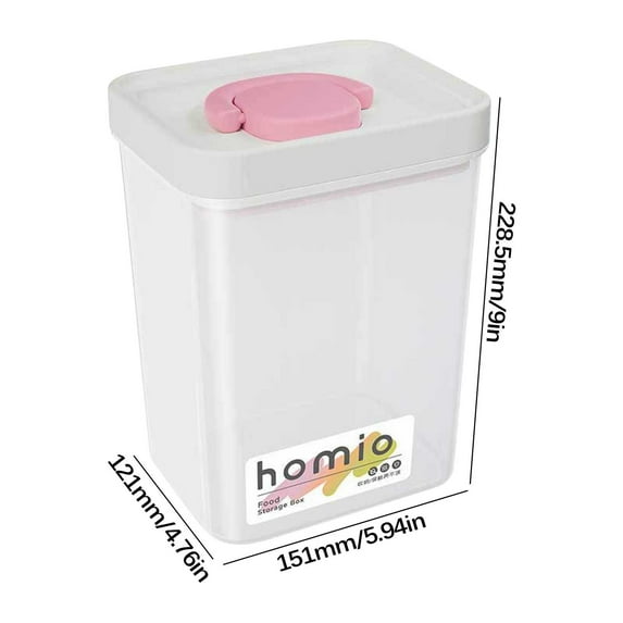 Airtight Food Storage Containers Set | Transparent Stackable Kitchen ...