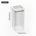 Airtight Food Storage Containers Transparent Plastic Kitchen Grain Jars ...