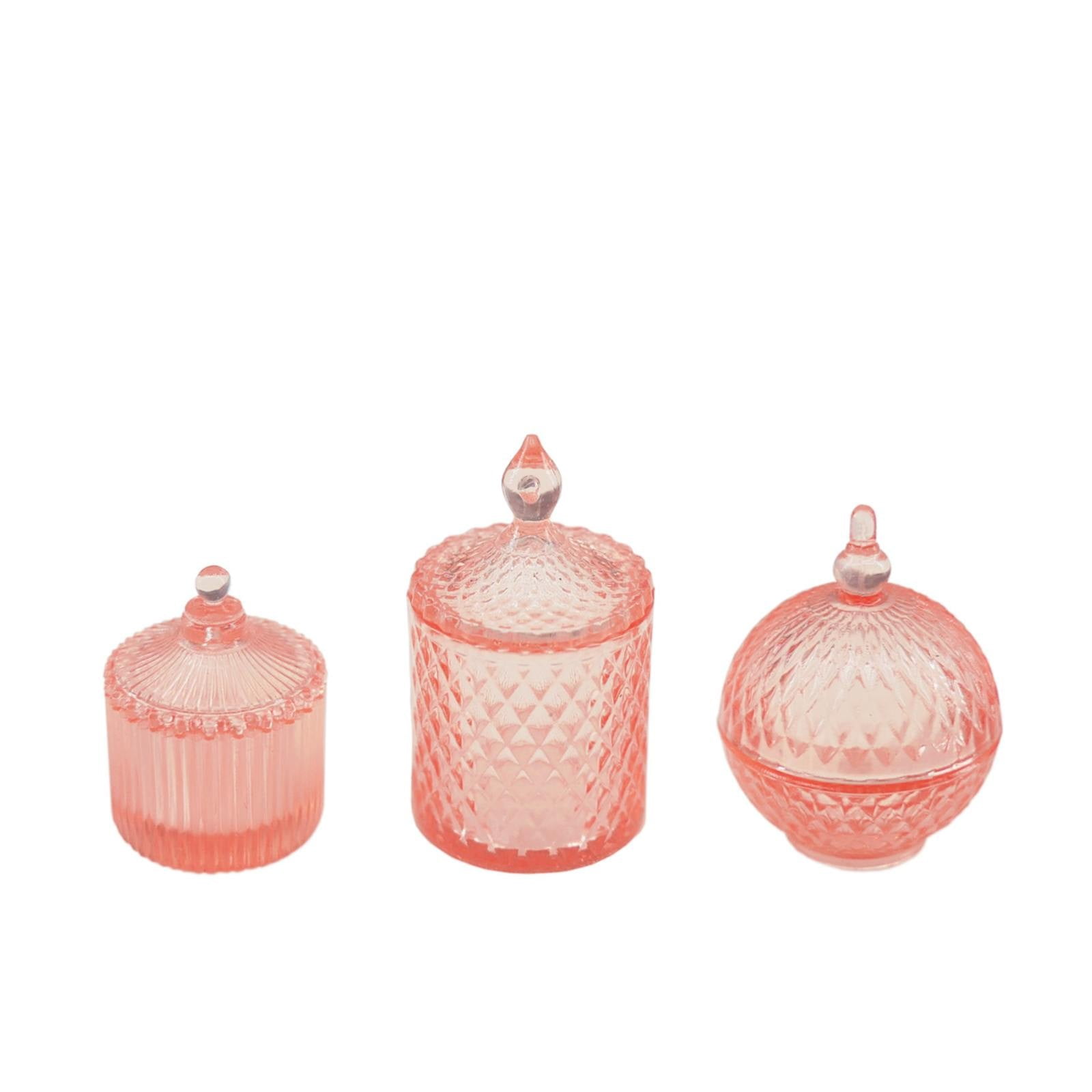 Airtight Food Storage Containers, Tyeign Miniature Glass Candy Jar Set ...