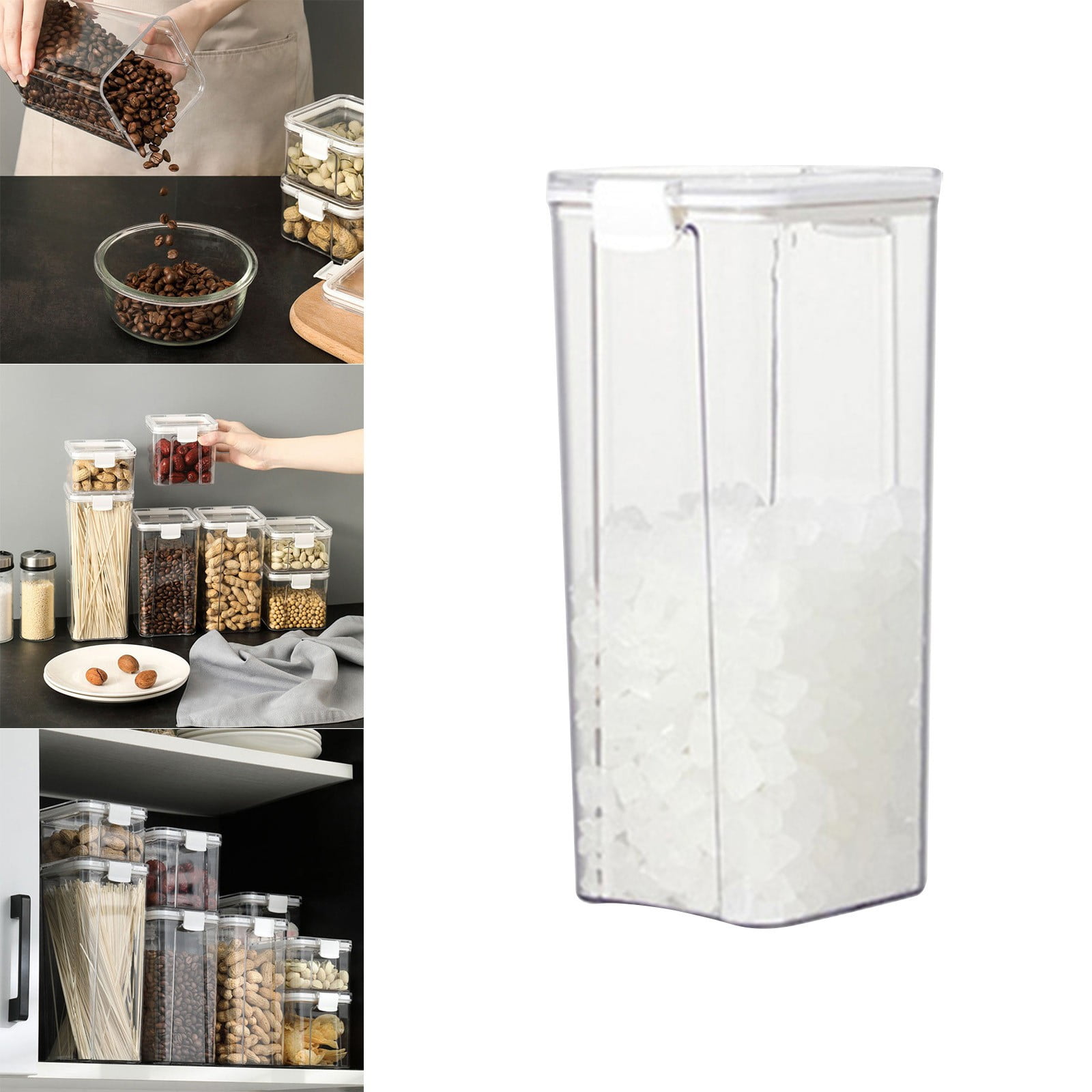 Airtight Food Storage Containers With Lids Kitchen Pantry Organization ...