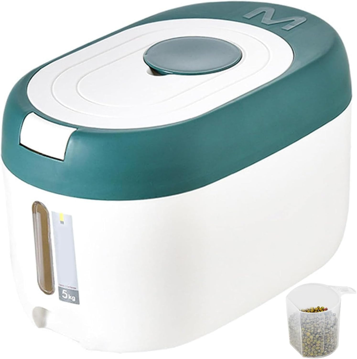 Airtight Food Storage MultiPurpose Plastic Container Rice Storage 5Kg ...