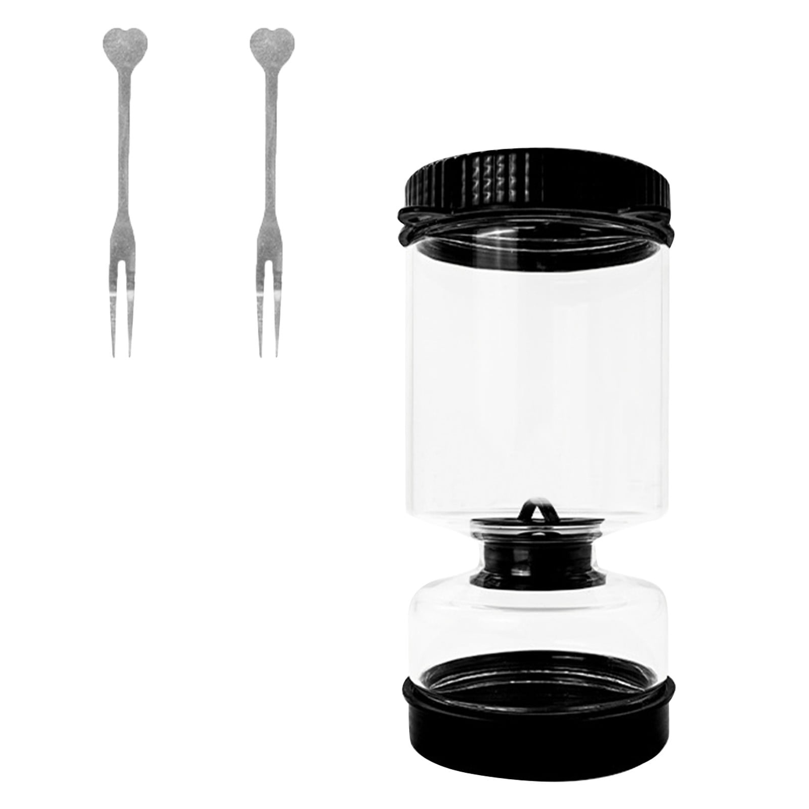 Airtight Glass Pickle Jar with Fork Food Storage Container for Kitchen ...
