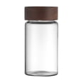 Airtight Glass Storage Canister with Lids, Clear Kitchen Food Storage ...