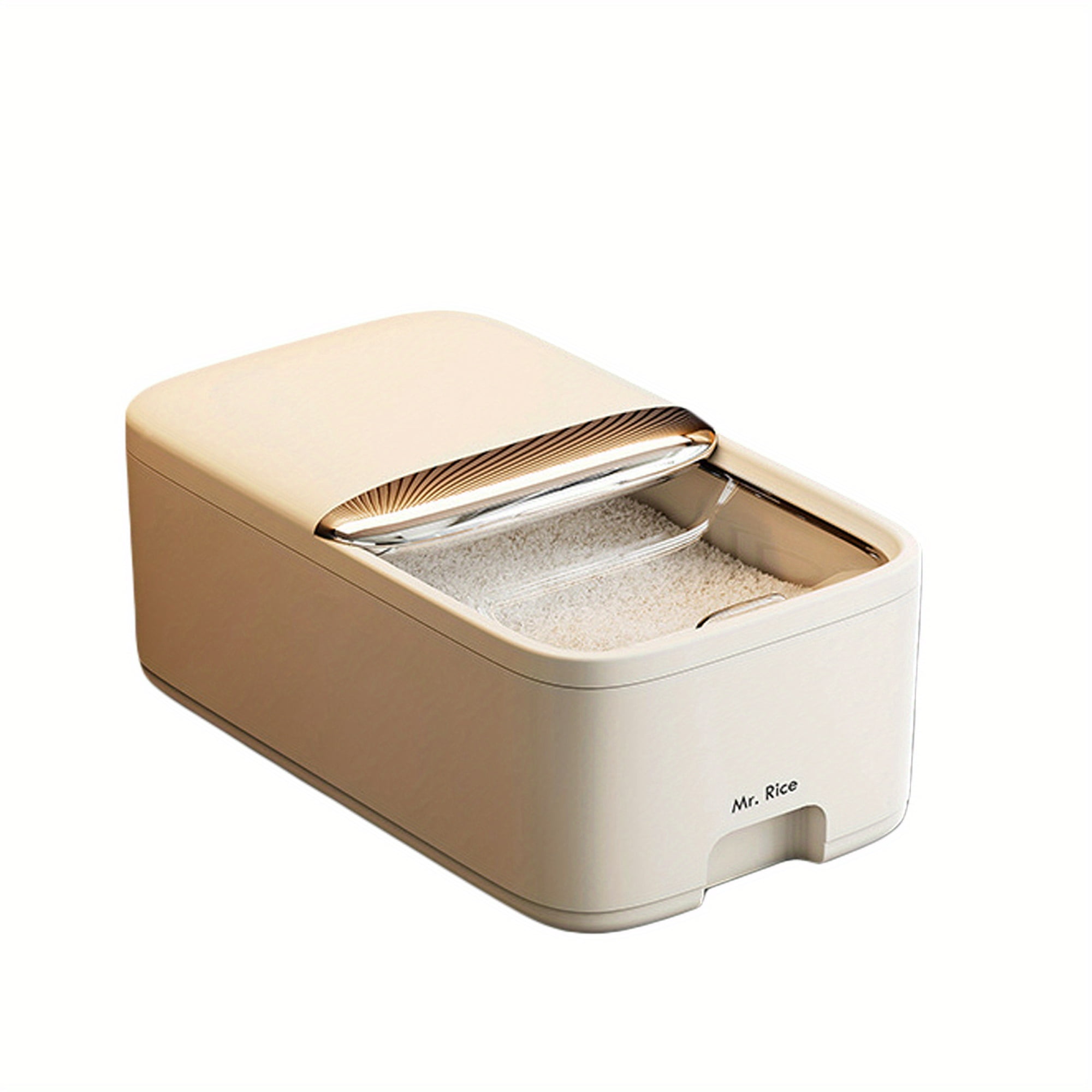 Airtight Grain & Rice Storage Bin - Durable Plastic Container with ...