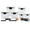 Airtight Kitchen Storage Canister Container Set for Flour, Sugar & More ...