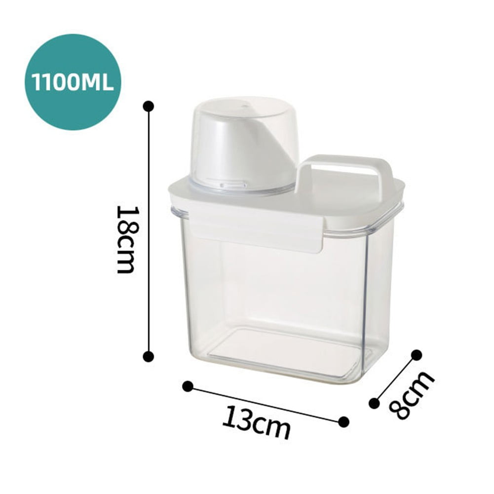 Airtight Laundry Detergent Dispenser Washing Powder Container With ...