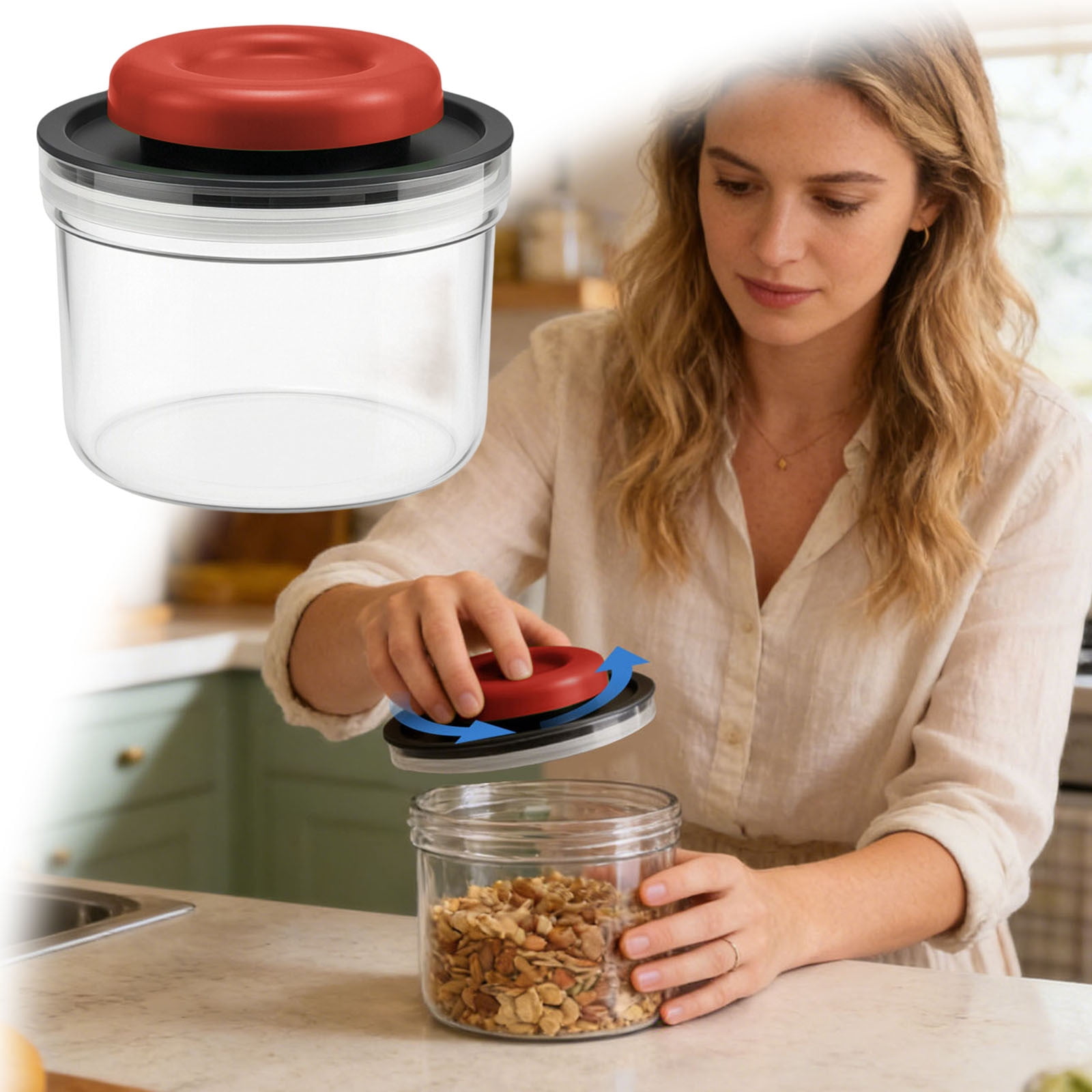 Airtight Leak Proof Food Storage Containers With Lids For Kitchen ...