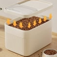 Airtight Pet Food Storage Container, 5-8 Lbs Capacity Dog & Cat Food ...