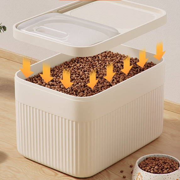 Airtight Pet Food Storage Container, 5-8 Lbs Capacity Dog & Cat Food ...