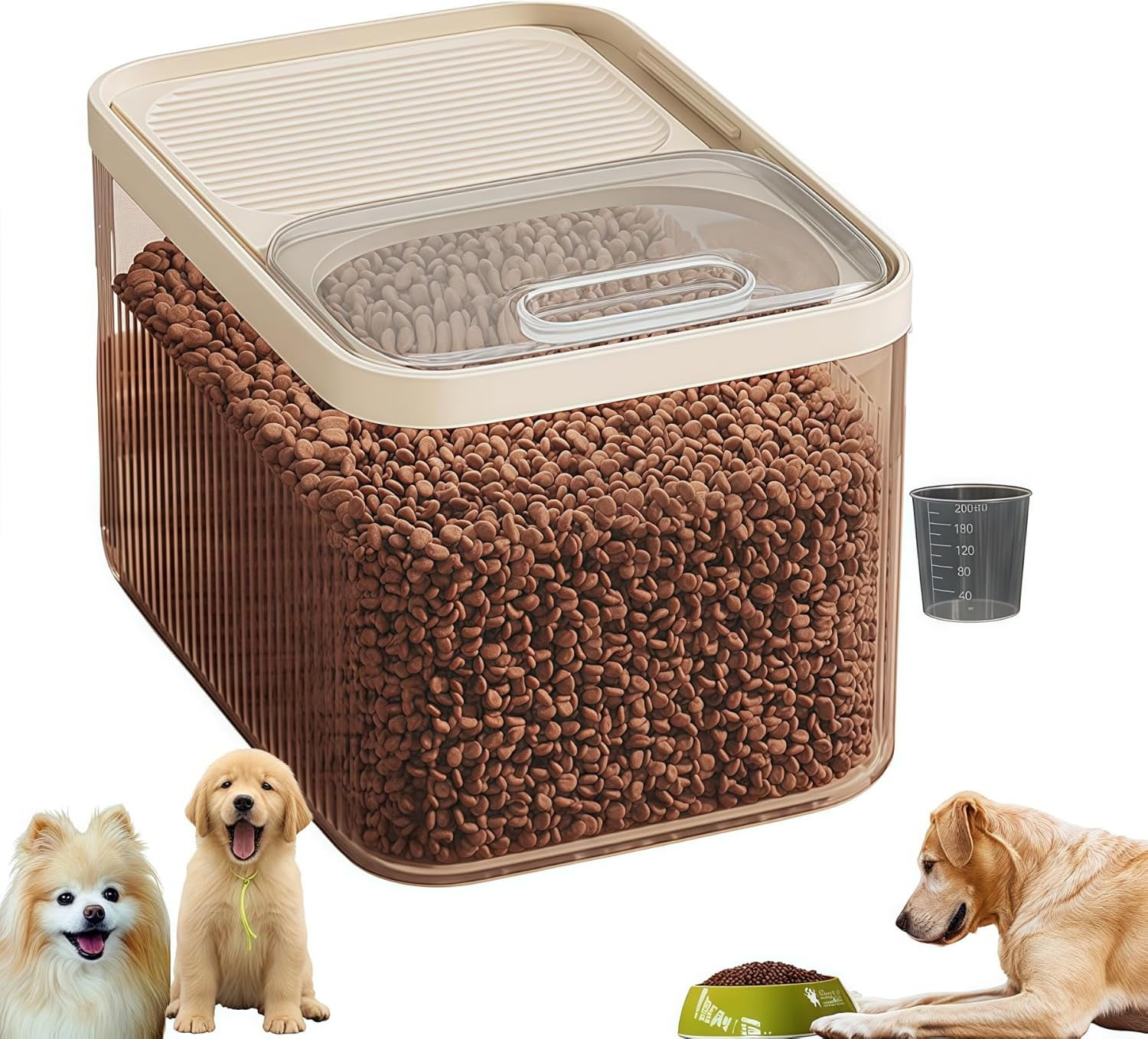 Airtight Pet Food Storage Container, Cat Food Storage Container, Up to ...