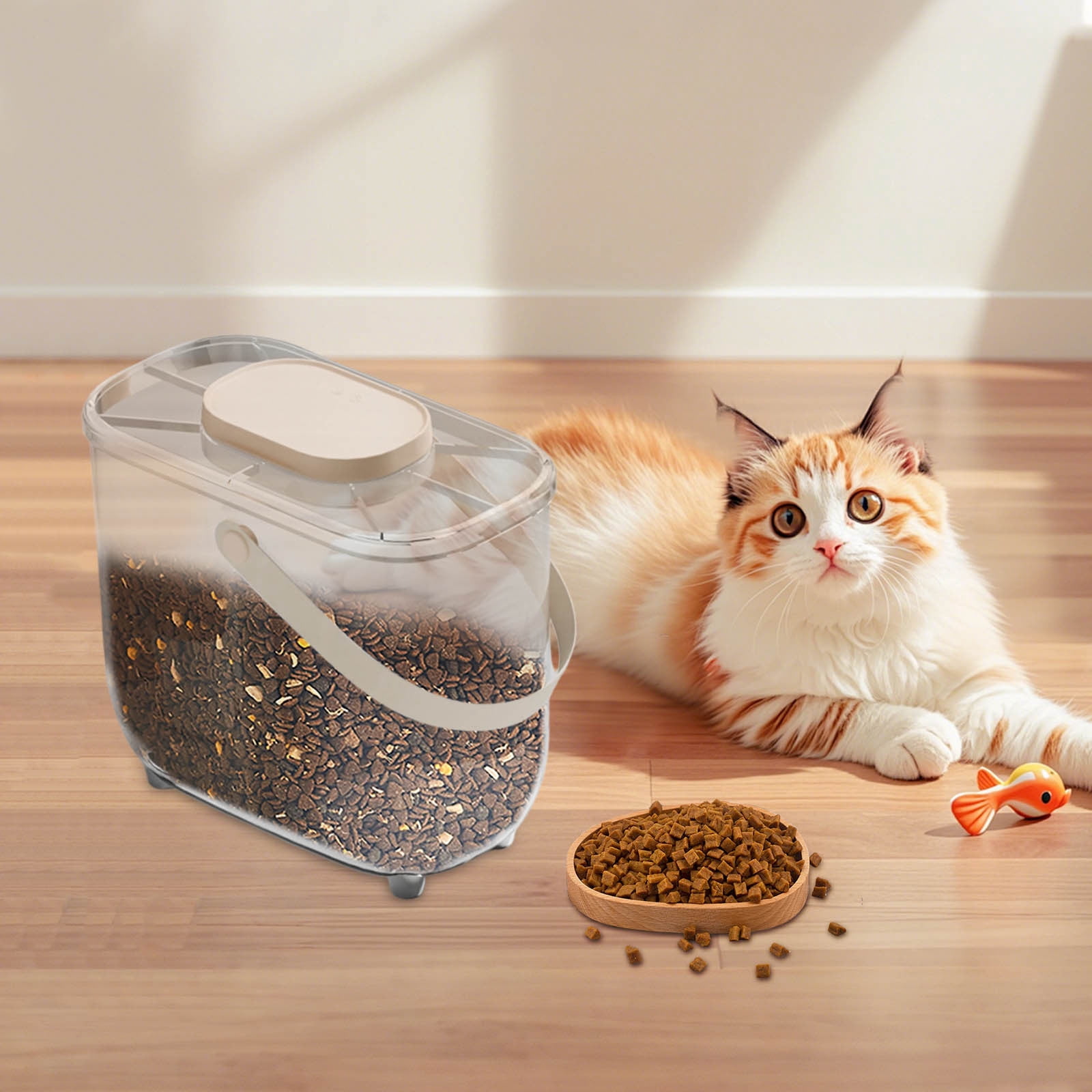 Airtight Pet Food Storage Container,Large Capacity Vacuum Seal Dog Cat ...