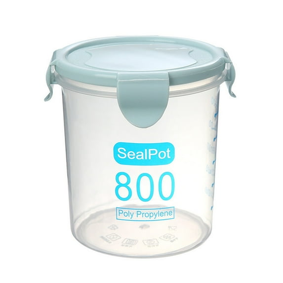 Airtight Plastic Storage Containers, 600ml/800ml/1000ml Stackable Food ...