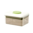 Airtight Push-Button Food Storage Containers – Stackable Plastic Jars ...