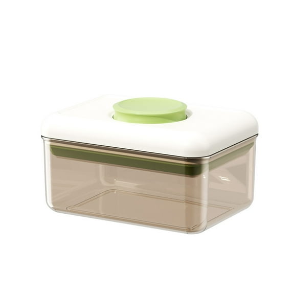 Airtight Push-Button Food Storage Containers – Stackable Plastic Jars ...