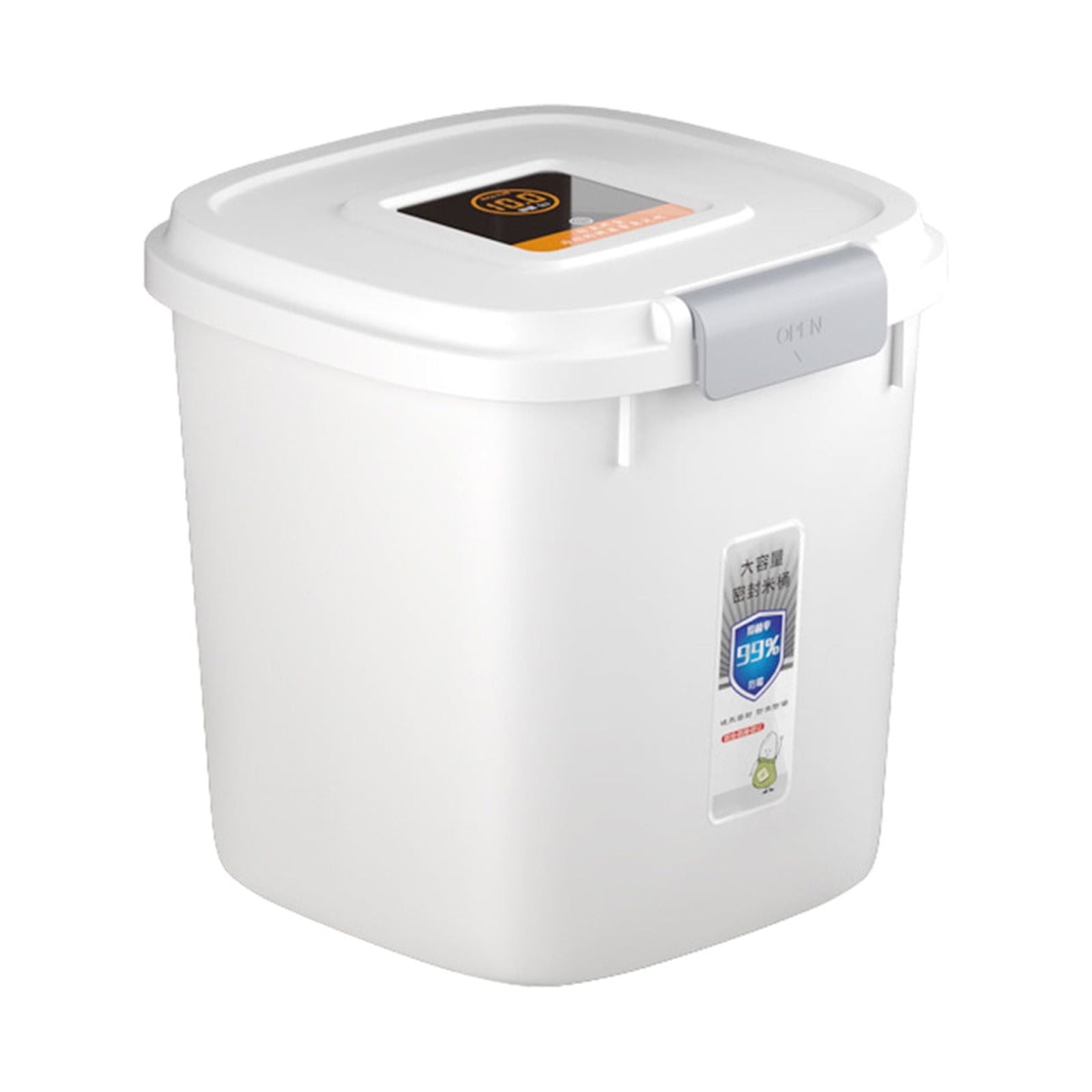 Airtight Rice Dispenser, Cover Rice Bucket for Cereal Grain Flour Rices ...