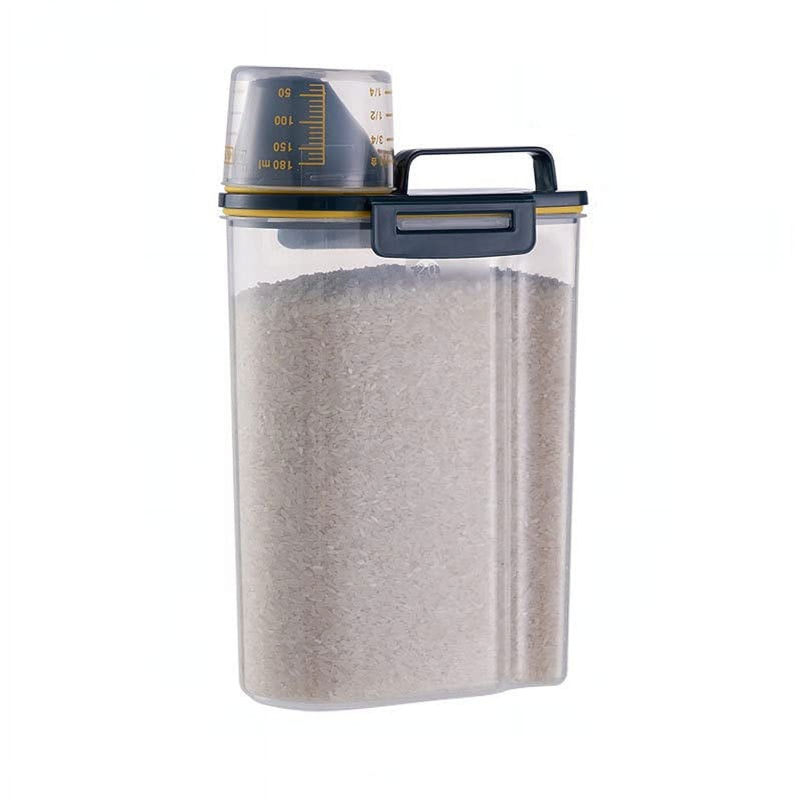 Airtight Rice Dispenser - Japanese Style Rice Storage Container, BPA ...