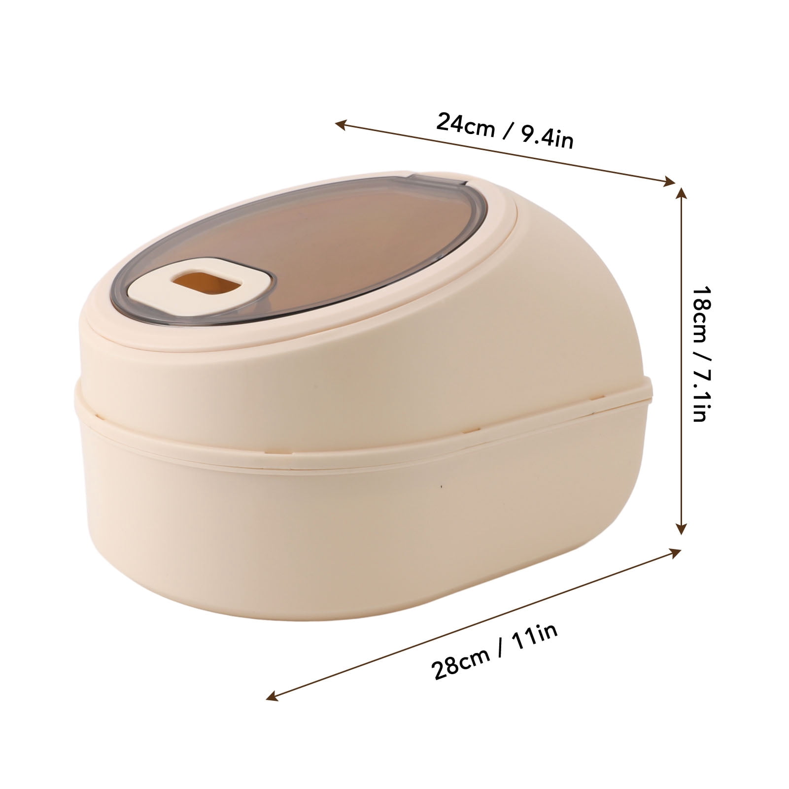 Airtight Rice Storage Container, 11lb Capacity, Keeps Rice Dry, Space ...