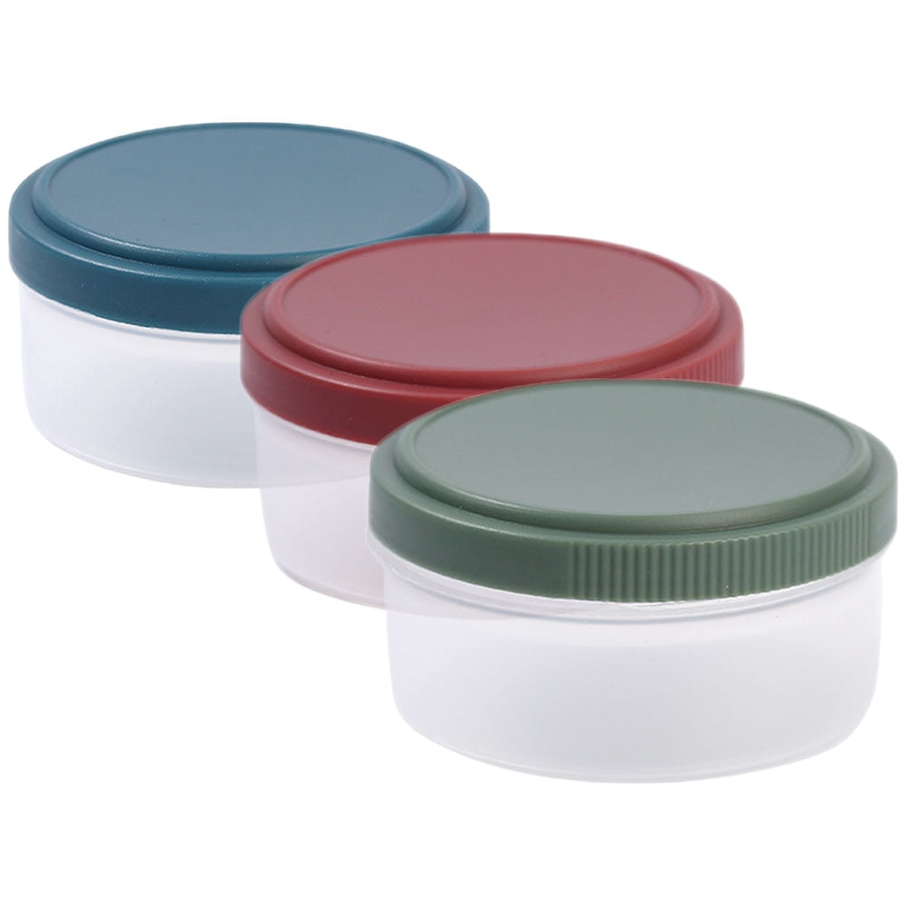 WRITWAA Portable Sauce Container PP 3Pcs 2.6X2.6X1.4In - Walmart.com