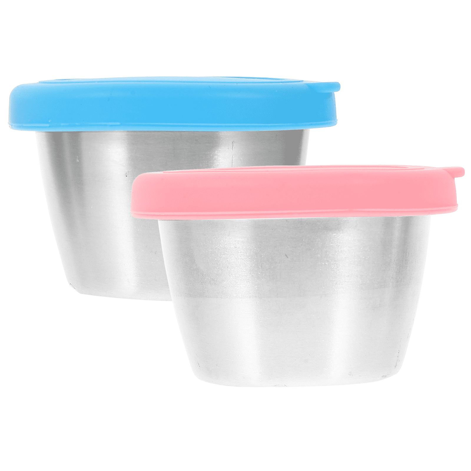 Airtight Sauce Cups Reusable with Lids 304 Stainless Steel Container to ...