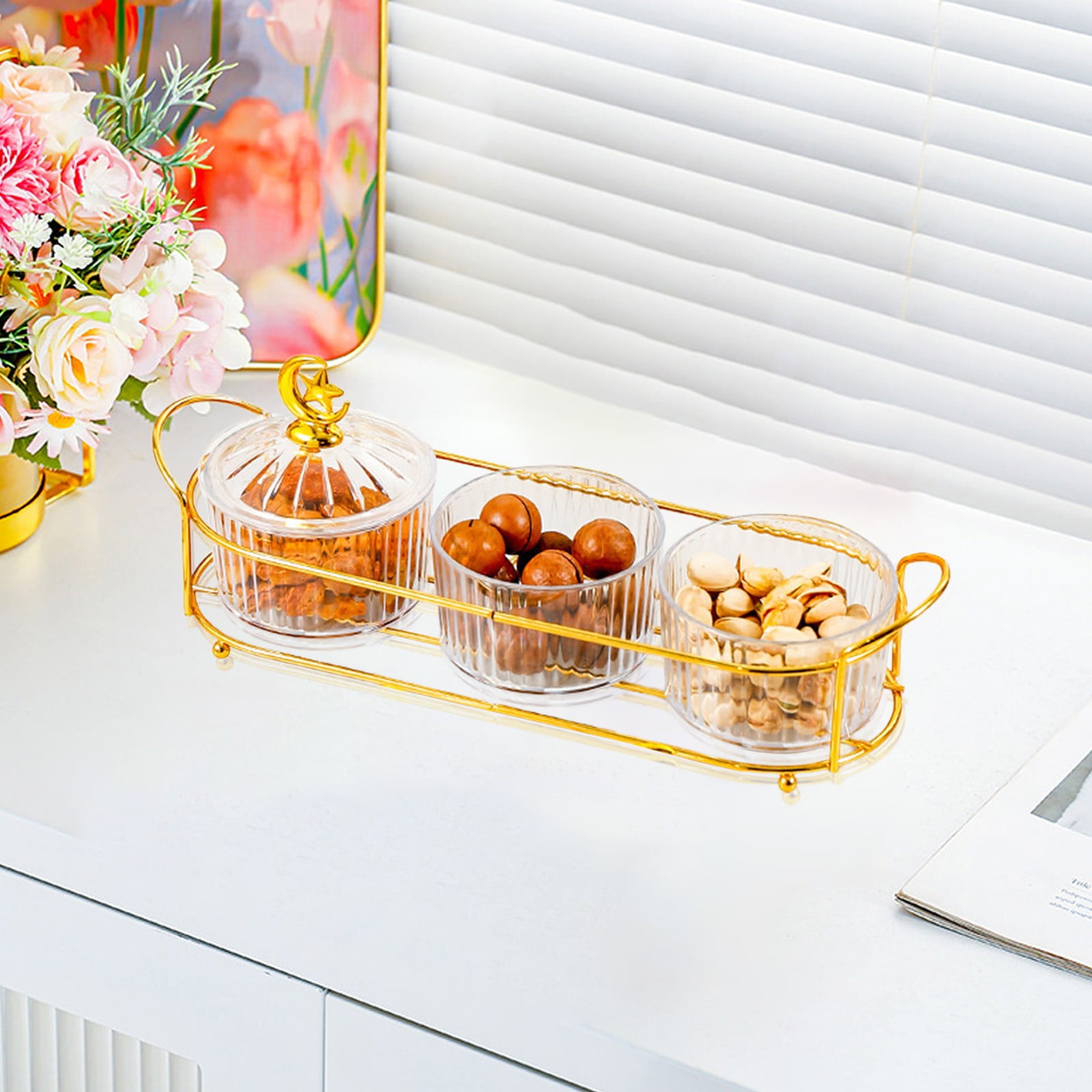 Airtight Spice Jar Set with 3 Clear Plastic Containers | 3 Spoons ...