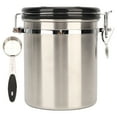 Airtight Stainless Steel Coffee Bean Container Coffee Canister Kitchen ...