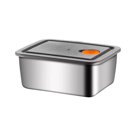 Airtight Stainless Steel Food Containers with Lids, 1 Pcs Reusable ...