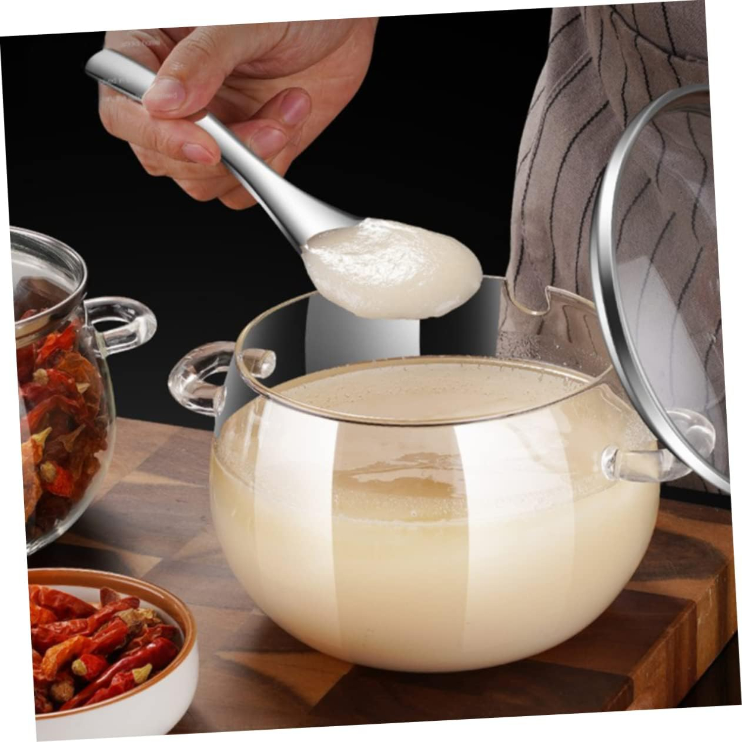 Airtight Stainless Steel Oil Glass Can Food Storage Jar Set - Elegant ...