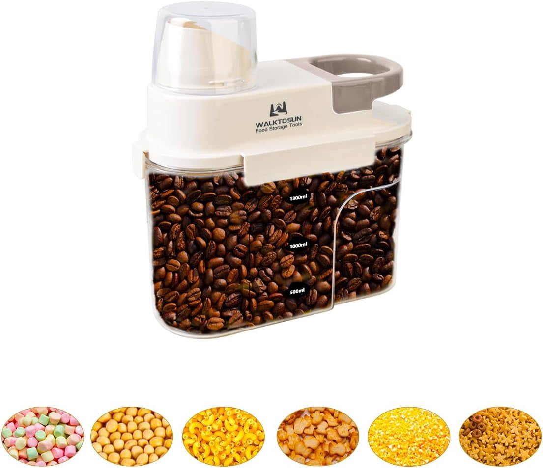 Airtight Storage Container for Cat, Dog Food Dispenser, Plastic Cereal ...