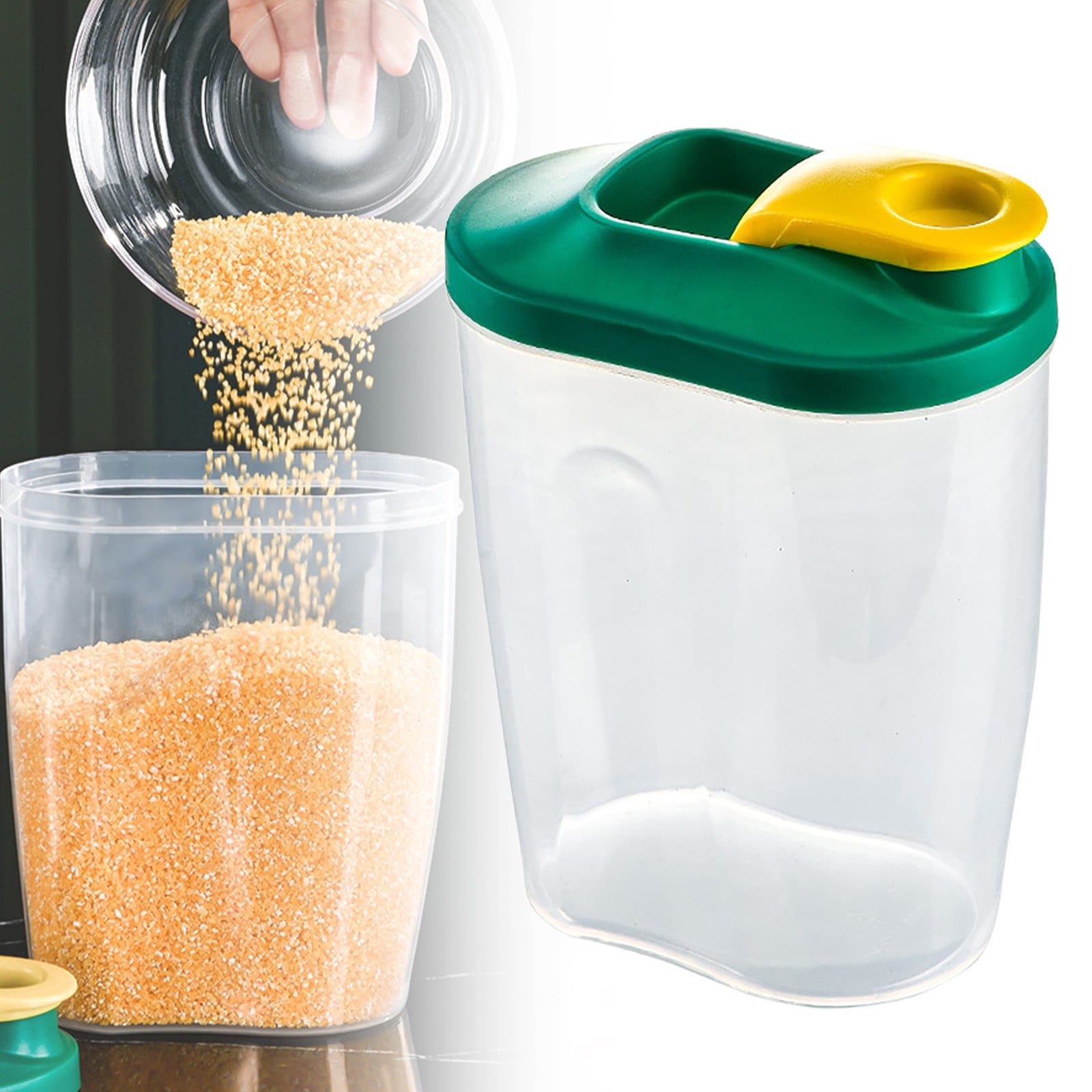 Airtight Storage Container with Lids, Plastic Pet Food Storage ...