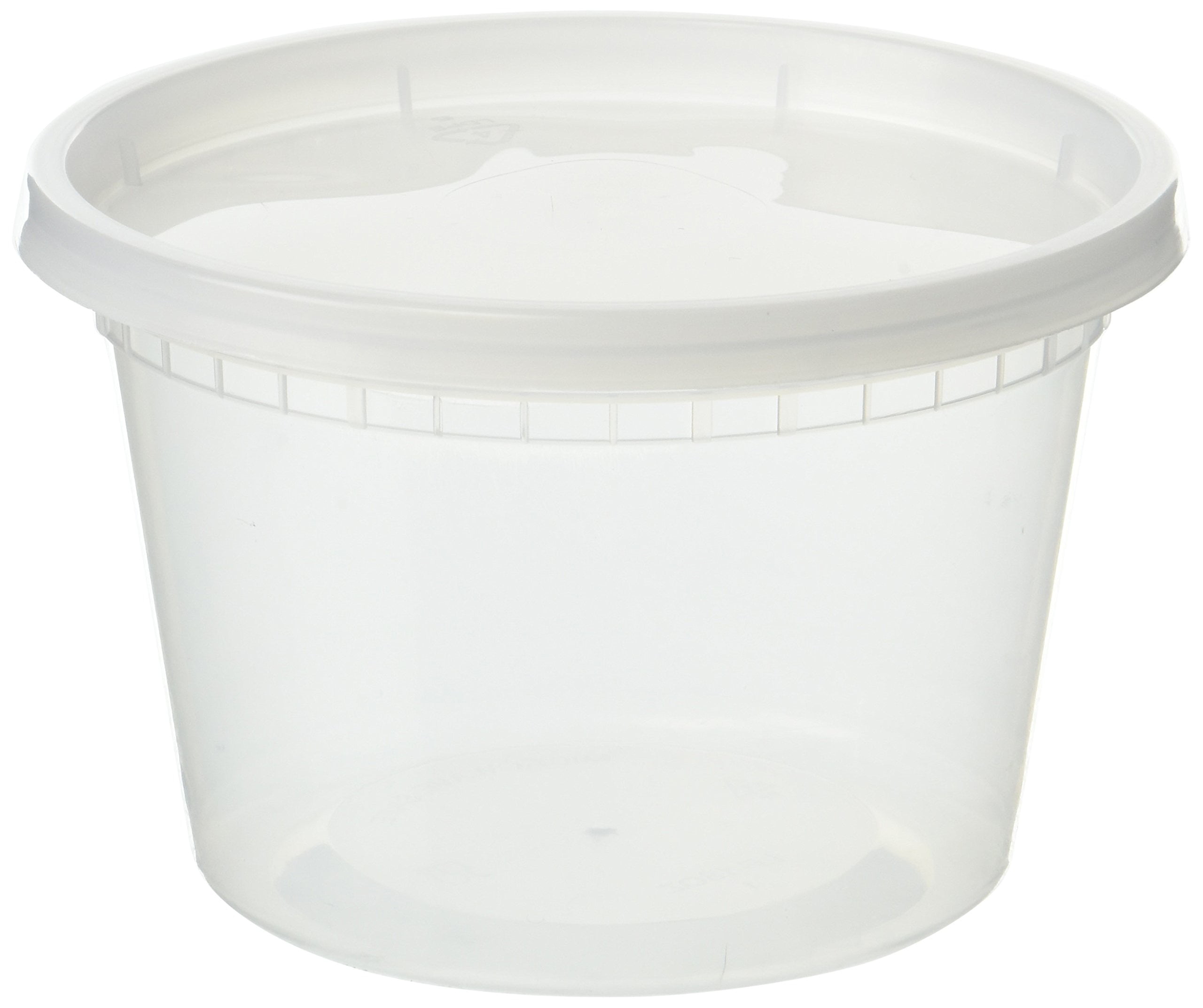 Airtight Storage Containers 16 oz, 50 Pack Deli Containers with Lids ...