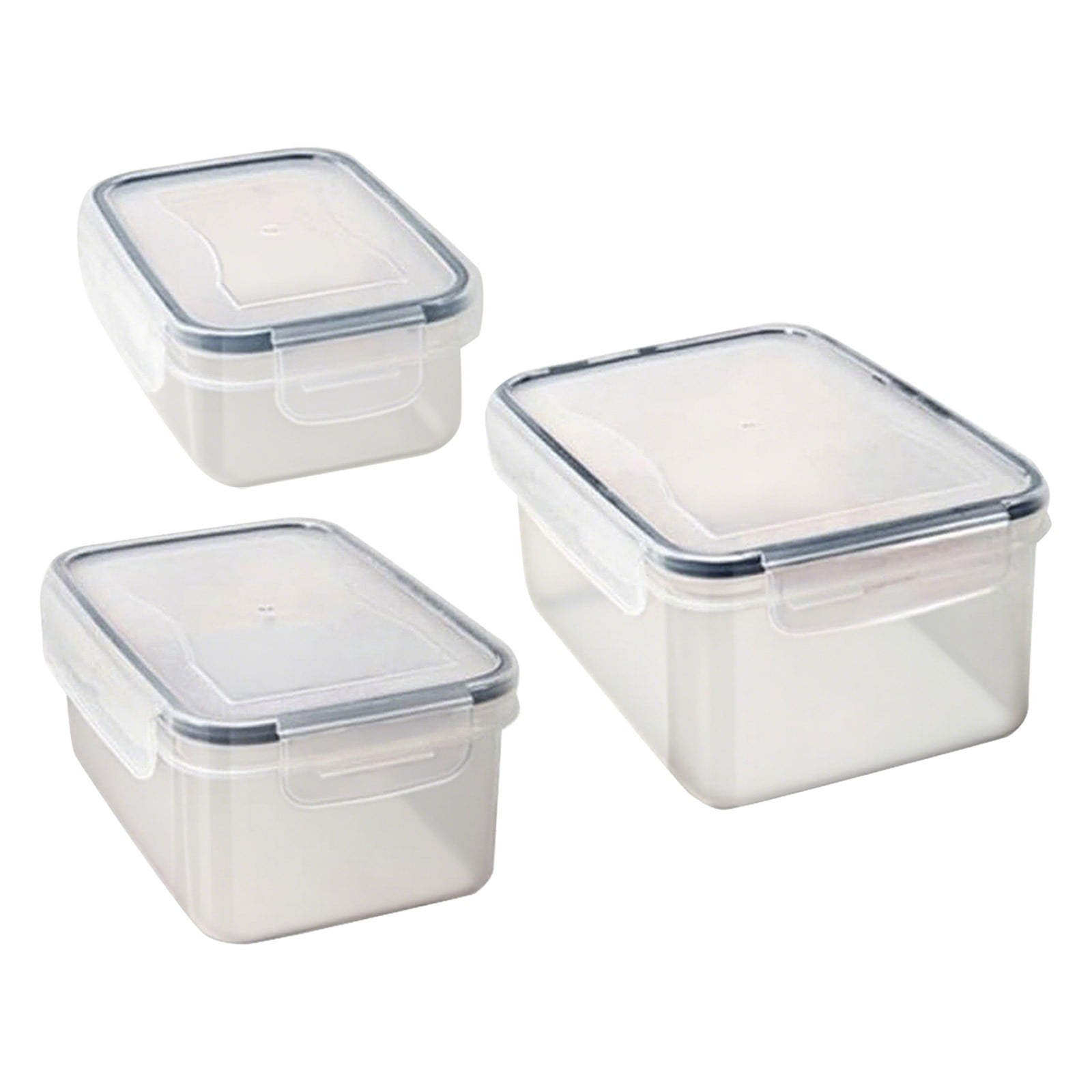 Airtight Storage Containers, 6-Piece Large Capacity Stackable Kitchen ...