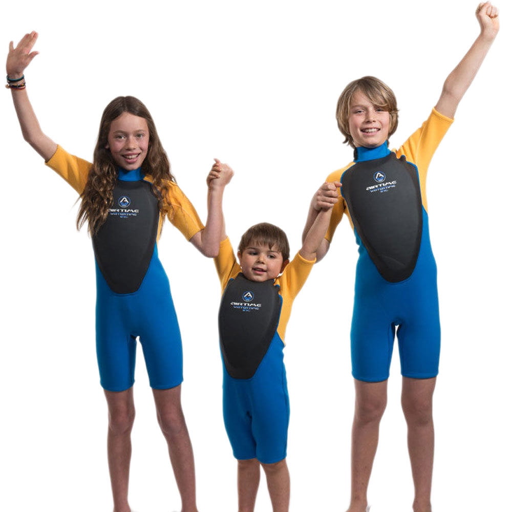 Airtime Watertime Kid's Springsuit Wetsuit, 2mm Neoprene, Flotation ...