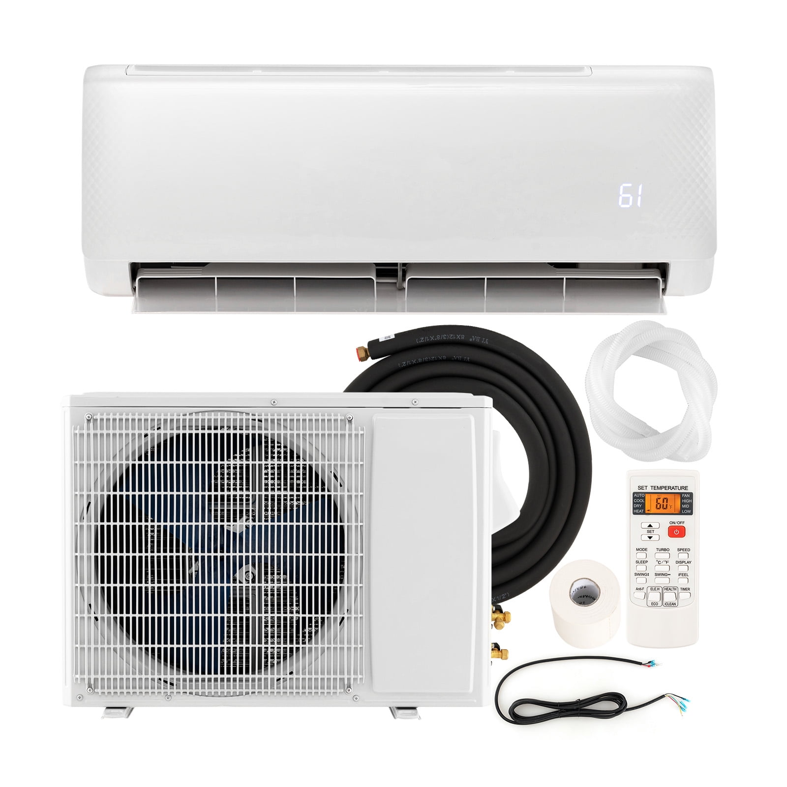 Airtural Series 18000 BTU 21 SEER2 Ductless Mini Split Air Conditioner ...