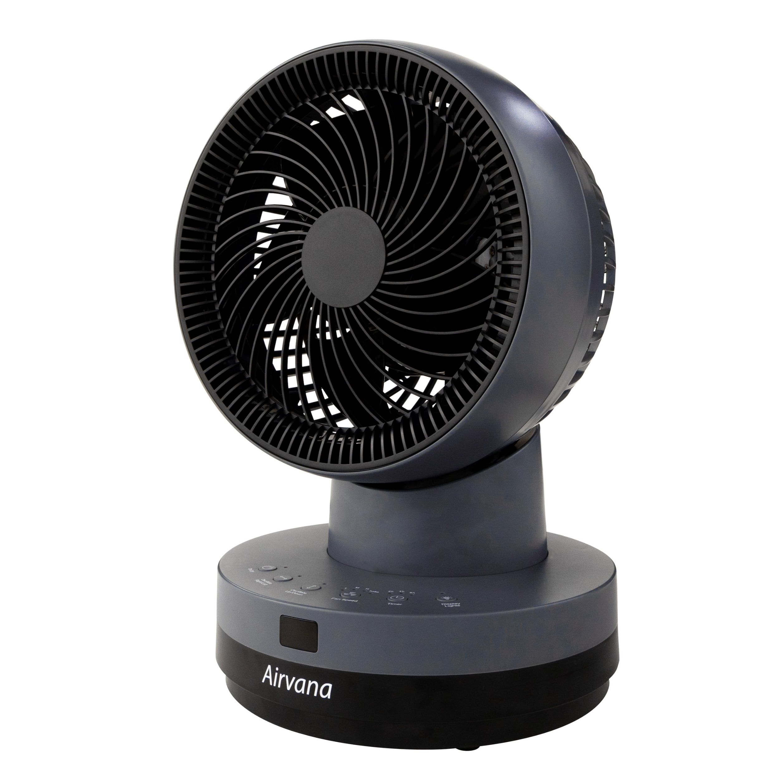 Airvana Orbital Oscillating Power Fan w/ Remote - Graphite - Walmart.com