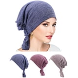 Airvexalon 3 Pack Pre Tied Head Scarves for Women Slip On Chemo Turban ...