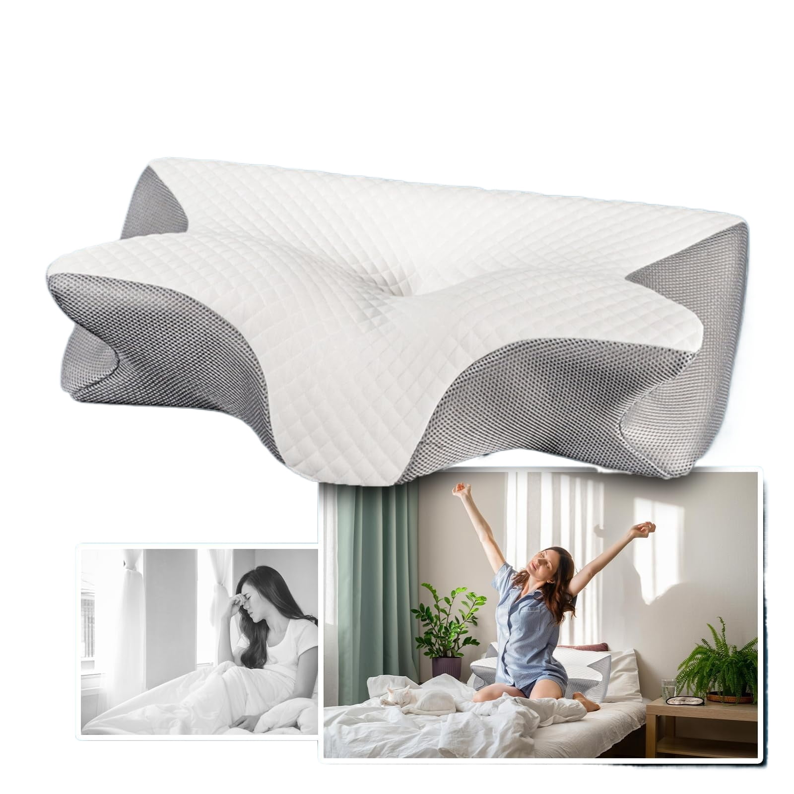 Airway Pro Sleep Apnea Pillow, Airway Pro Cervical Pillow, Neck ...