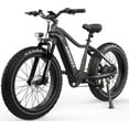 Airwest 750W Electric Bike for Adult, 26"x4.0" Fat Tire Electric Commuter Bicycle, 28MPH Ebikes ...