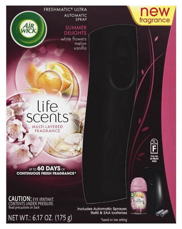 Airwick Freshmatic Ultra Starter Kit Life Scents Summer Delight Auto ...