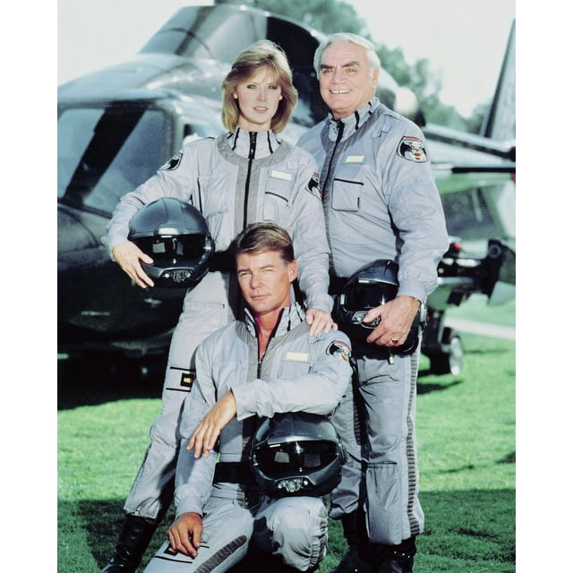 Airwolf Jan Michael Vincent Ernest Borgnine Cast 24x36 Classic ...