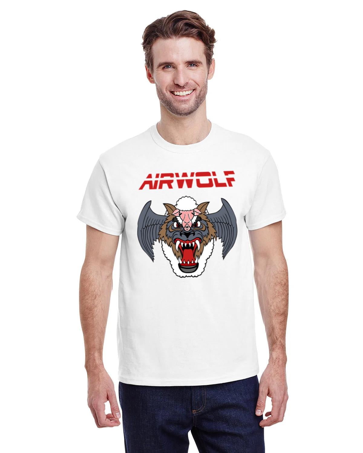 Airwolf Retro 80s Helicopter TV Show Fan T-Shirt App, for men & women ...