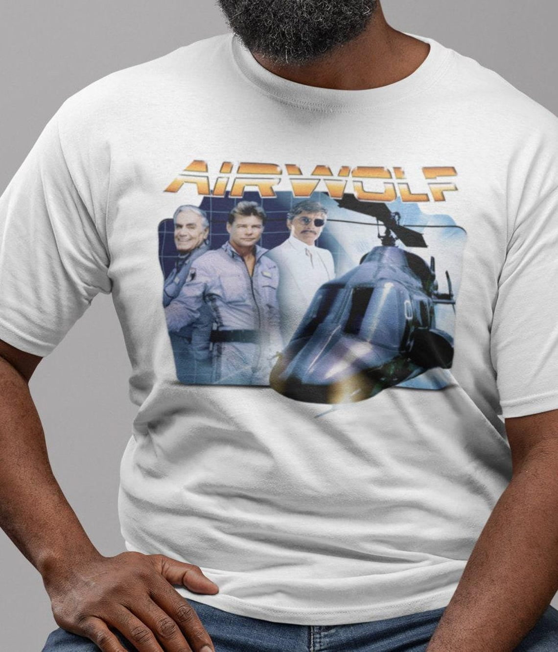 Airwolf Shirt Airwolf' Actor Jan-Michael Vincent - Walmart.com