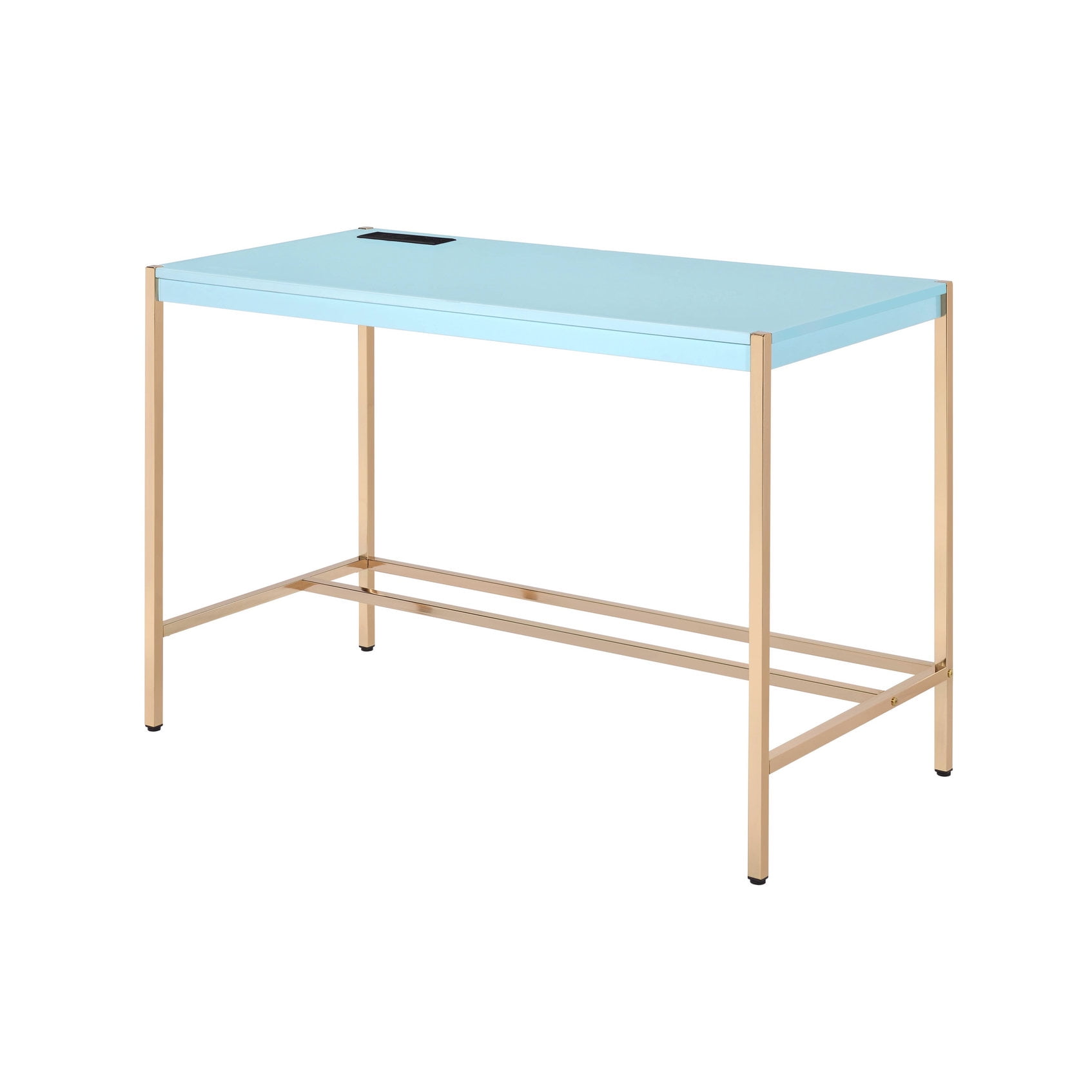 Airy and Practical - Office Desk with Open Metal Base and Built - in ...