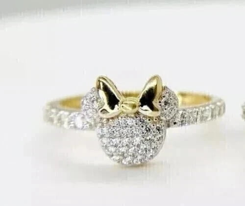 Aishvi Jewels 14k White Gold Plated 1Ct Round Cut Women's Cluster ...