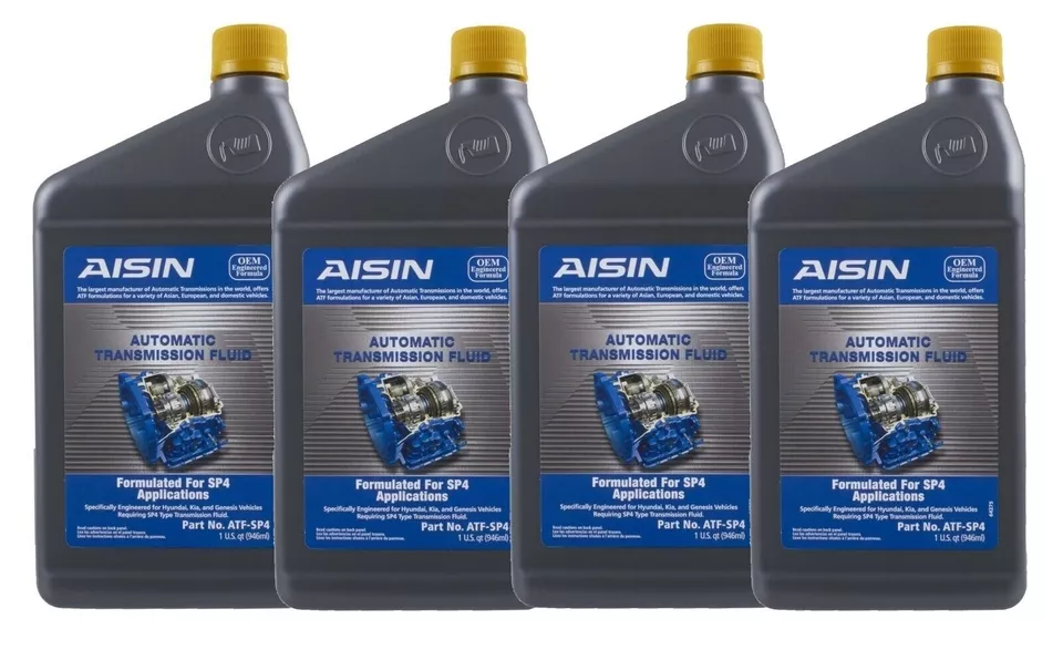Aisin Set of 4 Auto Trans Fluids ATFSP4 for Hyundai Accent Elantra Kia ...