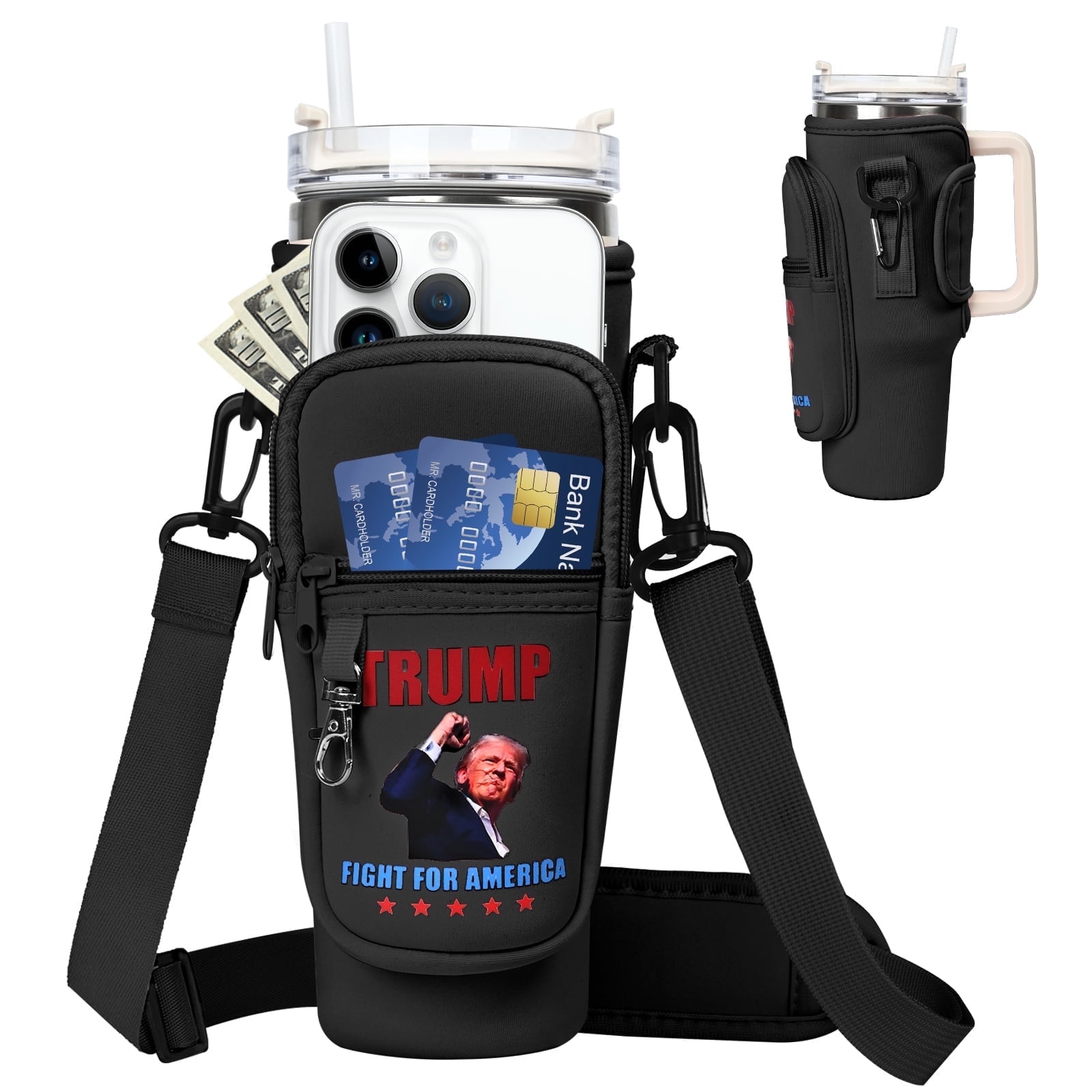 Aisining Neoprene Water Bottle Carrier Bag for Stanley 40 oz Tumbler ...