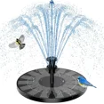Aisitin 3.5W Solar Fountain, Solar Powered Fountain Pump With 6 Nozzles ...