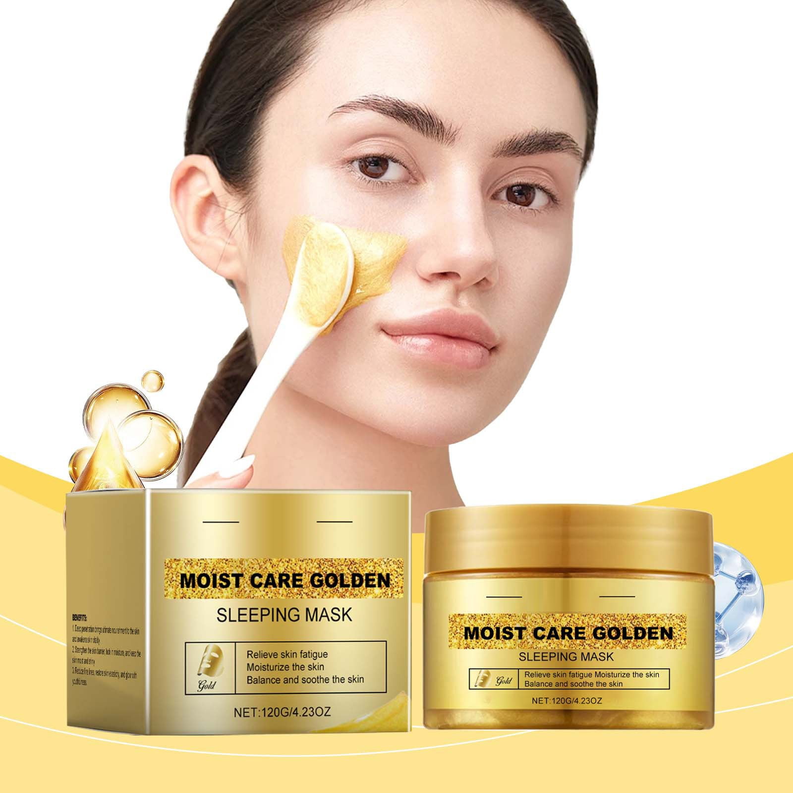 Aisiwm Facial Mask Golden Sleep Moisturizing Hydrating and Brightening ...