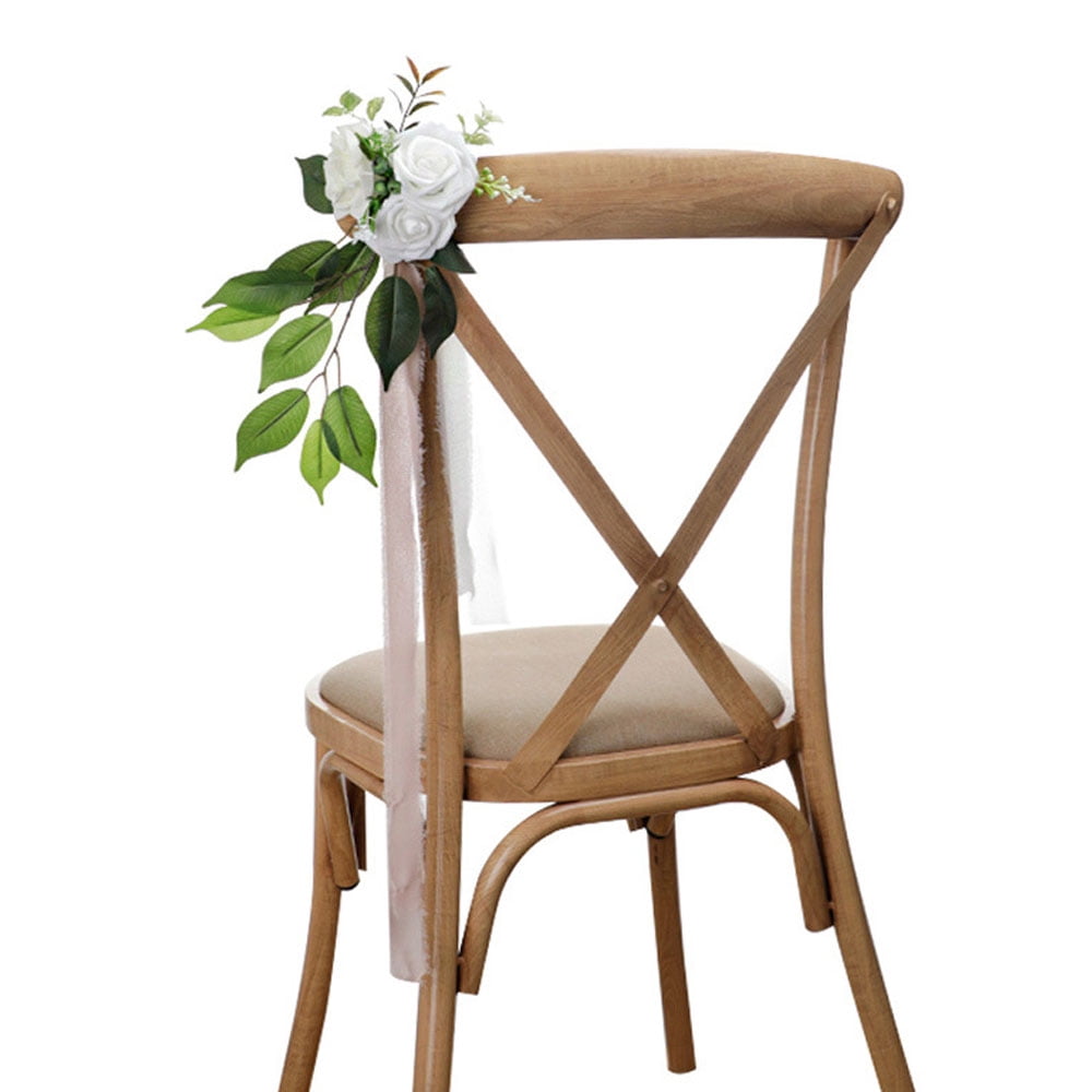 Aisle Flower Arrangement for Wedding Ceremony Aisle Chair Back Floral ...