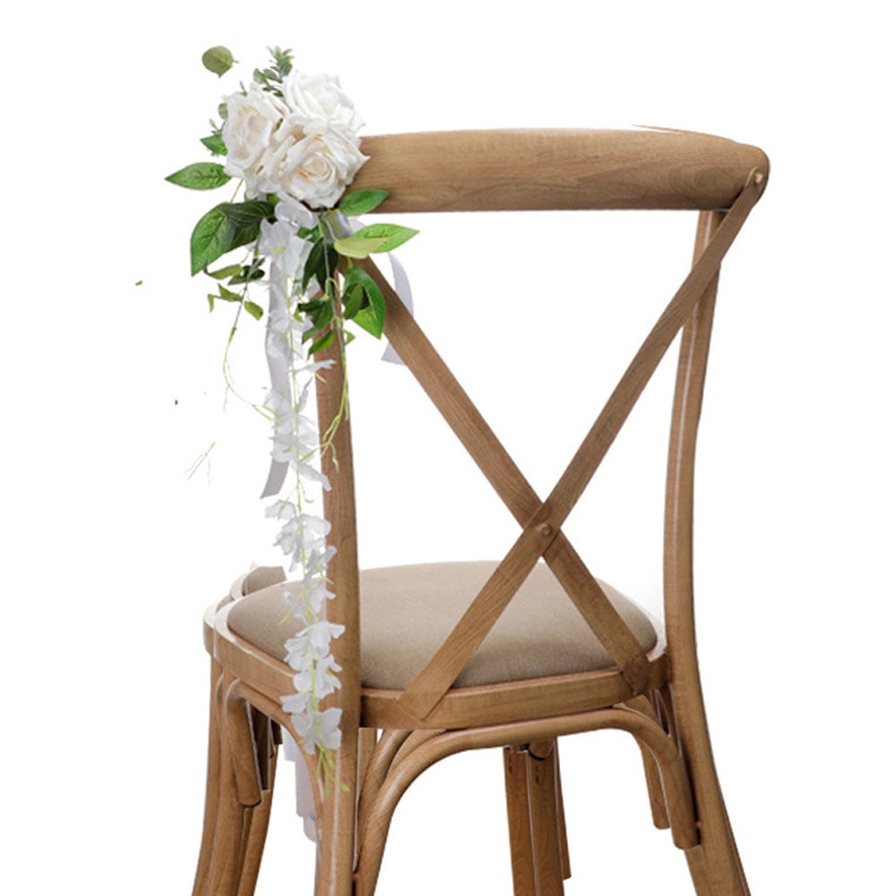 Aisle Flower Arrangement for Wedding Ceremony Aisle Chair Back Floral ...